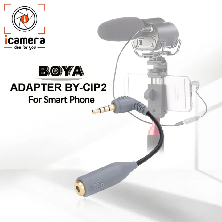 Boya BY-CIP2 Smartphone Adapter 3.5mm , Microphone Cable | Lazada.co.th