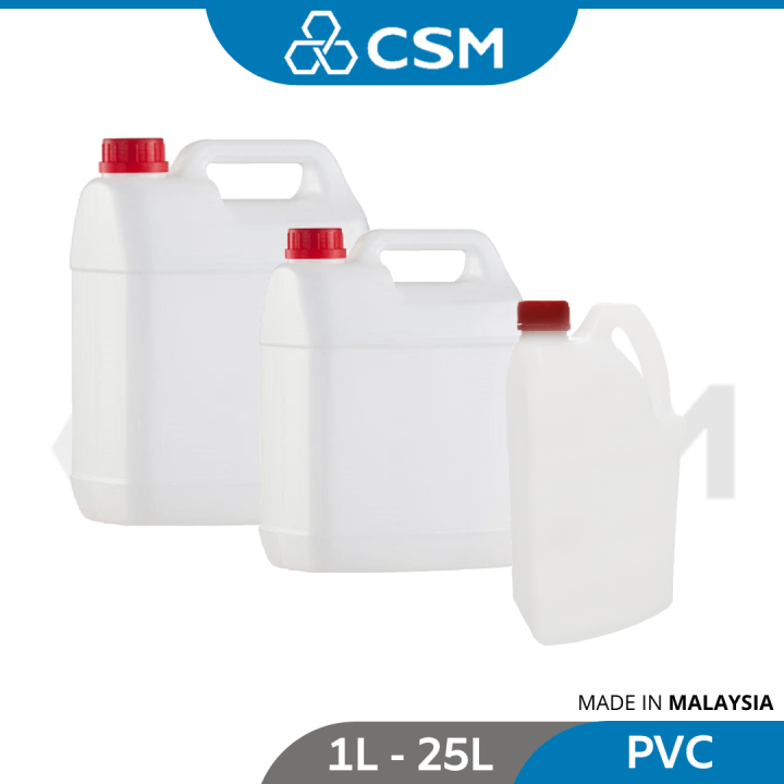 CSM Water Container Tong Air Jerry Can HDPE PVC Drum 1 3 5 10 20 25 Litre L | Lazada