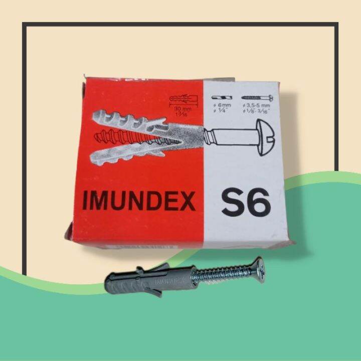 100 SET Fischer + Sekrup atau Skrup + Fiser S6 Fisher Staping Gypsum ...