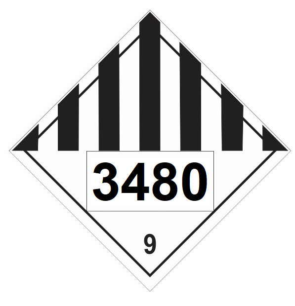 TEM HÀNG NGUY HIỂM DÁN CONTAINER CLASS 9 UN 3480 | Lazada.vn
