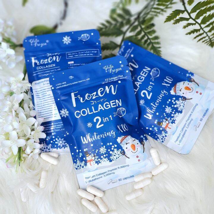 Frozen Collagen 2 in 1 x 10 Whitening Anti Aging & Powerful Antioxidant ...