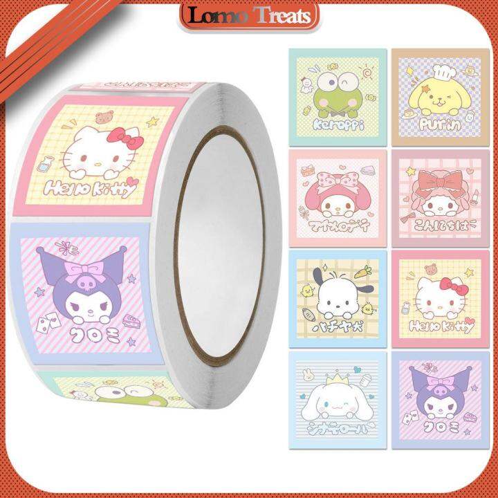 500Pcs/Roll sanrio Shaped Seal Labels Package Label Sticker various ...