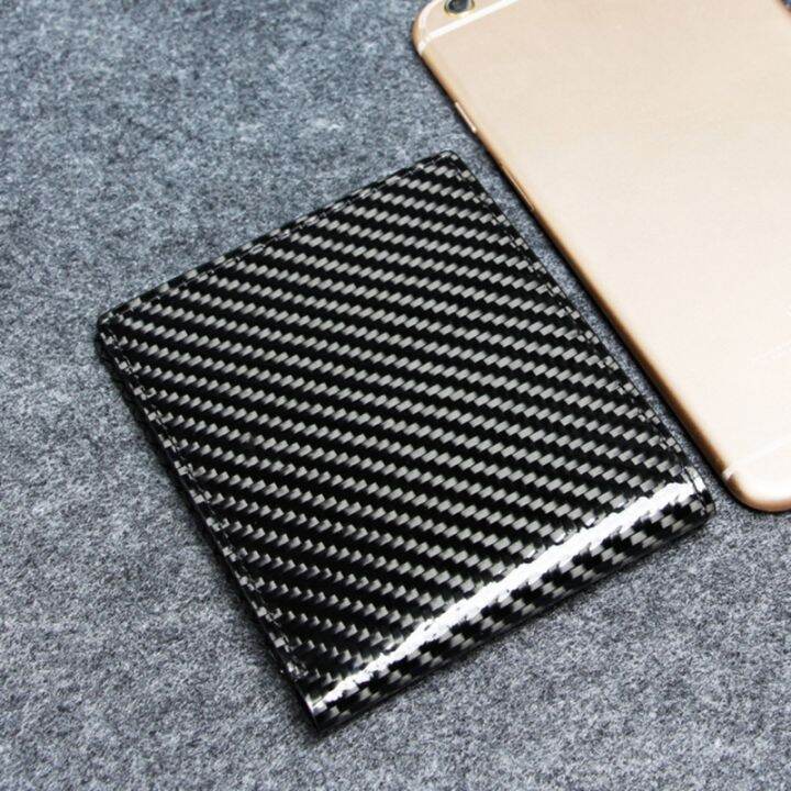 Fashion Men's Bifold RFID Blocking Carbon Fiber Wallet ID Card Holder ...