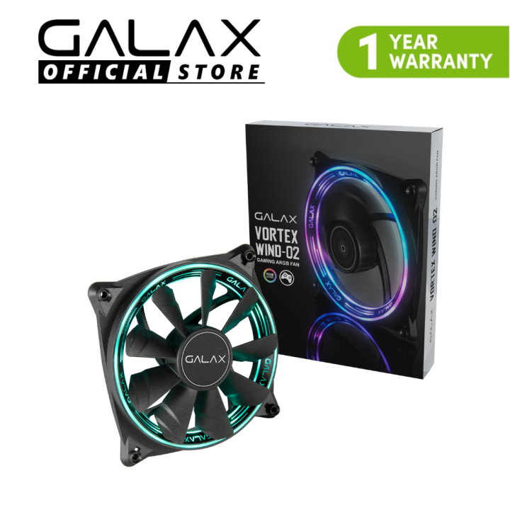GALAX ARGB Gaming Gear Casing Fan VORTEX WIND-02, 120x120x25mm, RGB ...