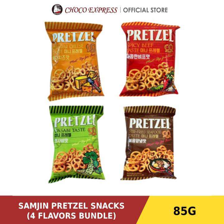 Samjin Pretzel Assorted Flavor Bites Snacks 85g Bundle Deals / Product ...