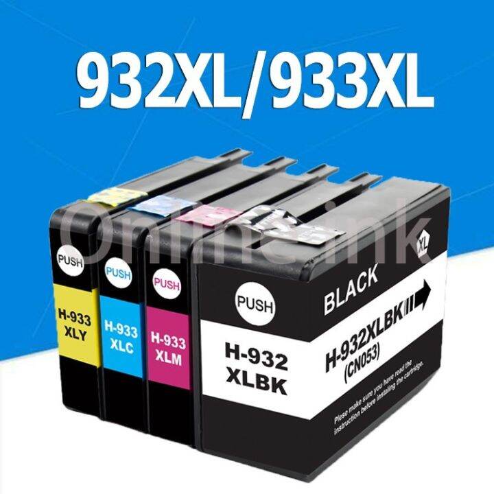 HP 932 HP 933 หมึก HP 932XL HP 933XL ตลับหมึก HP932XL HP933XL ตลับหมึก เข้ากันได้สำหรับ HP Pro ...