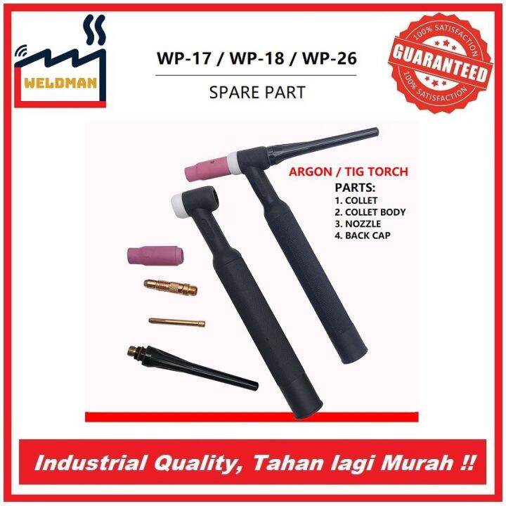 [WeldMan] WP-17 / WP-18 / WP-26 SPARE PART, TIG Weld / Argon Weld / Kimpalan | Lazada