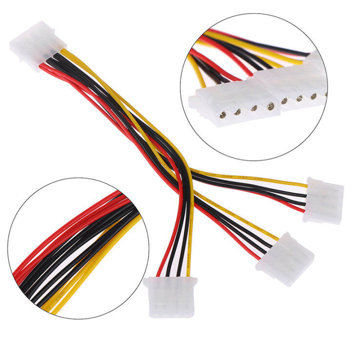 danux 4 Pin IDE 1-to-3 Molex IDE Female Power Supply Splitter Exentsion ...
