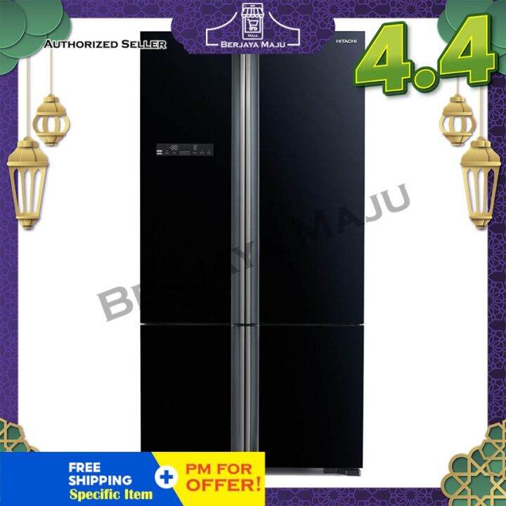 Hitachi 700L French Door Inverter Refrigerator R-WB850P5M GBK | Lazada