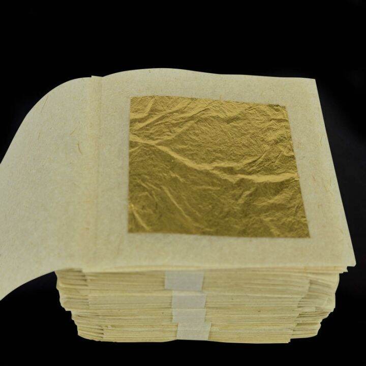 10 sheets 24K Pure Genuine Gold Leaf - Foil Sheet edible gold sheets ...