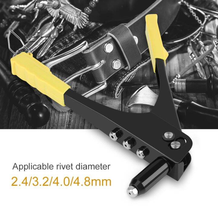 [Big sale]Manual Light Weight Riveter Kit Blind Rivet Hand Gutter ...