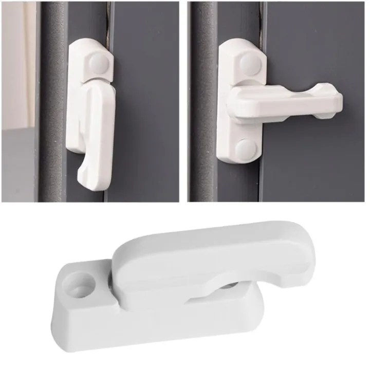 Window Door Sash Lock Plastic Child Safe Security Safety Lever Handle ...