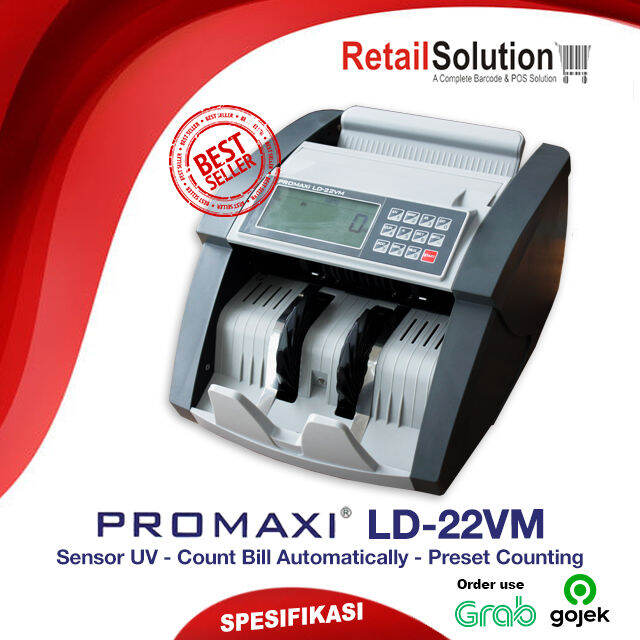 PROMAXI LD22VM - Mesin Penghitung Uang Nilai IDR Money Counter | Lazada ...