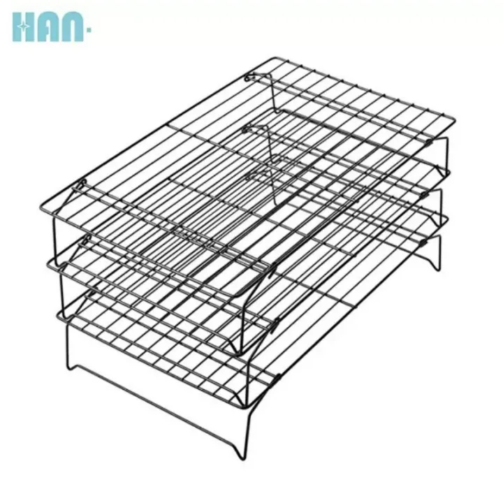 Fᴏᴏᴅ Gʀᴀᴅᴇ 3 Layer Cooling Rack 3 Tier Cooling Tʀᴀʏ | Lazada PH