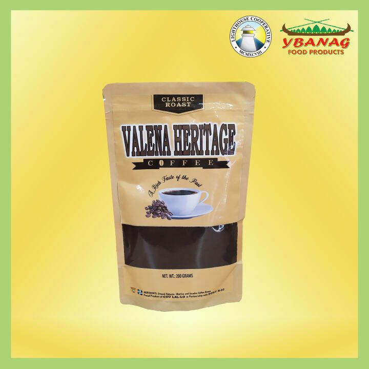 Valena Heritage Coffee Ground Robusta Liberica and Excelsa Organic ...