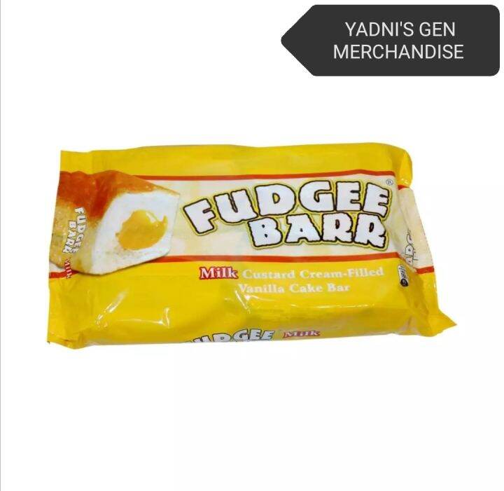 Fudgee Barr Milk Custurd Cream Filled Vanilla Cake Bar 40g x 10s ...