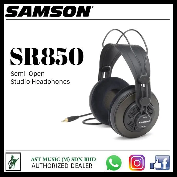 Samson SR850 (SINGLE PACK) Over The ear Headphone | Lazada