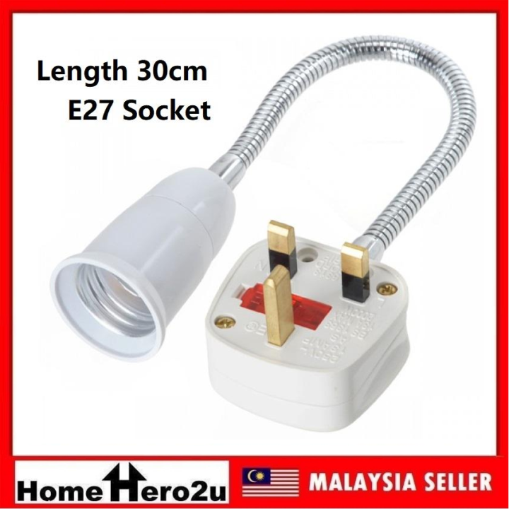 E27 Flexible Lamp Holder Plug in Spot Lamp Multi direction Wall Light ...