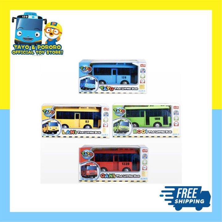 Tayo & Friends Pull Back Toy Bus Children Vehicle Collection , Sliding ...