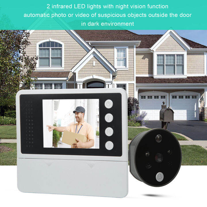 1MP Smart Digital Door Viewer With 2.4in TFT Display 160 Degree Wide ...