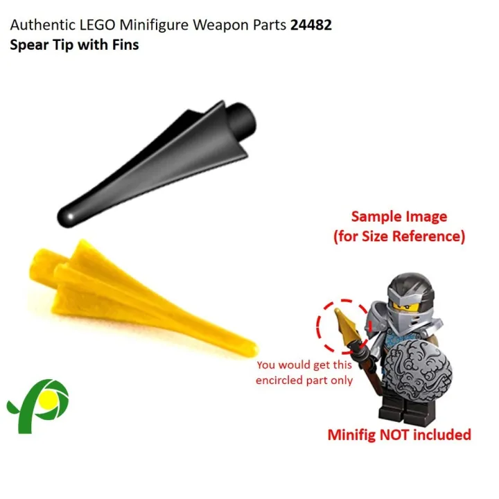 LEGO Minifigure Weapon Parts 24482 Spear Tip with Fins | Lazada PH