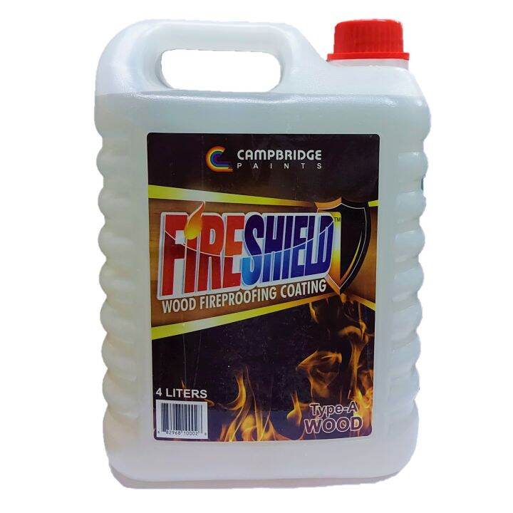 Campridge Fireshield Wood Fireproofing Coating - 4L | Lazada PH