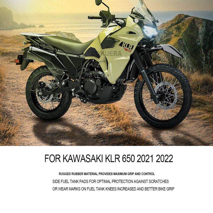 สติกเกอร์ป้องกันรอยขีดข่วนสำหรับ Kawasaki KLR 650 KLR650 2021 2022อุปกรณ์เสริมรถจักรยานยนต์ ...