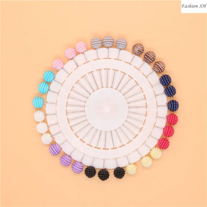 30 Buah Pin Pengaman Hijab Muslim Pin Selendang Ikuti Bros Bola Berlian ...