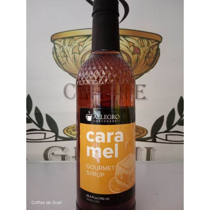 Allegro Caramel Syrup 750ml/Grail Store / COFFEE DE GRAIL | Lazada PH