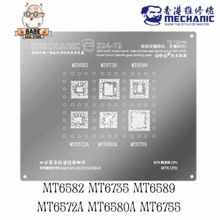 PLAT MECHANIC S24-72 CETAKAN IC CPU MT6582 MT6735 MT6589 MT6755 ORIGINAL | Lazada Indonesia