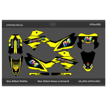 DECAL STICKER DTRACKER 150 FULLBODY (009) DEKAL STIKER DTRACKER SE/NEW ...