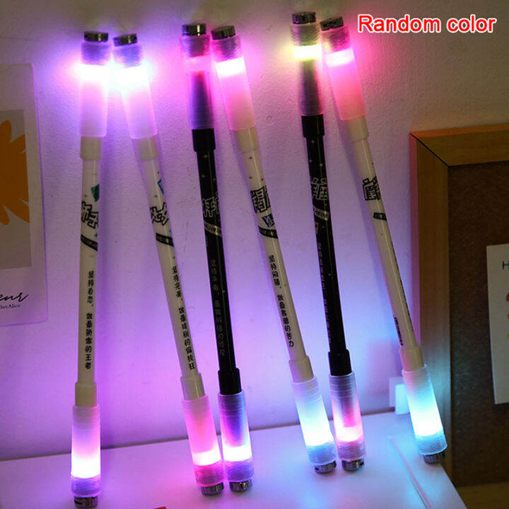 XINGK Cute 12 Constellations Rotating Led Flash Gel Pen Gaming Spinning ...