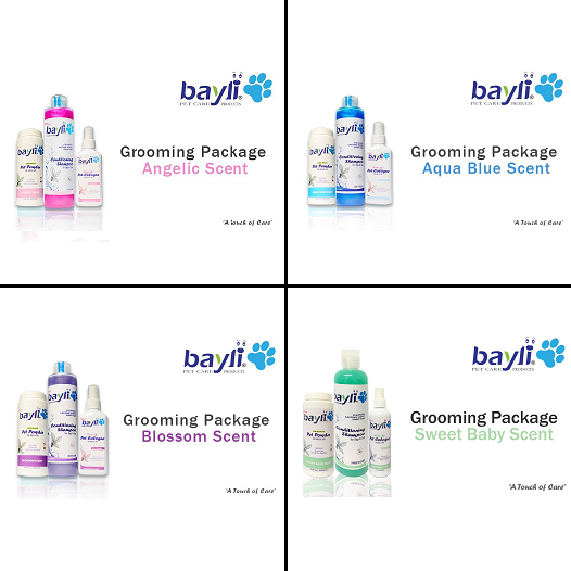 Bayli Pet Care Grooming Set. Contains 300ml Conditioning Shampoo, 100ml ...