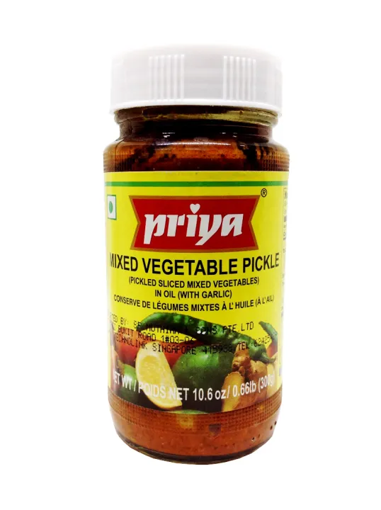 Priya Mixed Vegetable Pickle with Garlic 300g {Made in India} | Lazada PH