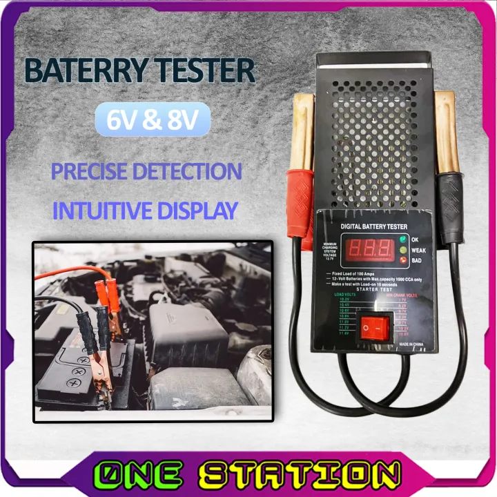 Battery Load Tester Car Battery Tester Batery Pengecas Bateri Kereta ...