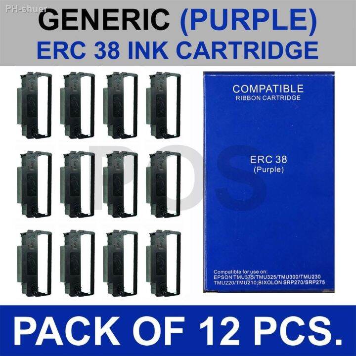 Printer COMPATIBLE TM-U220 BIXOLON ERC-38 Purple Ribbon Cartridge PACK ...