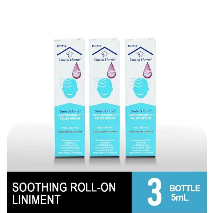 Menthosoothe 5mL x 3 (Relaxing and Soothing roll-on Liniment for ...