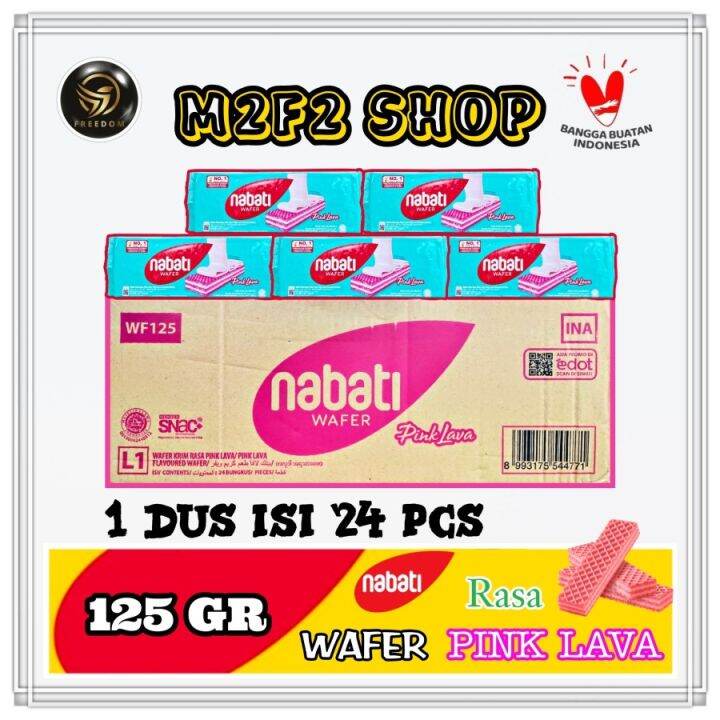 Wafer Richeese Nabati Rasa Pink Lava - 125 gr (Kemasan Karton) | Lazada ...