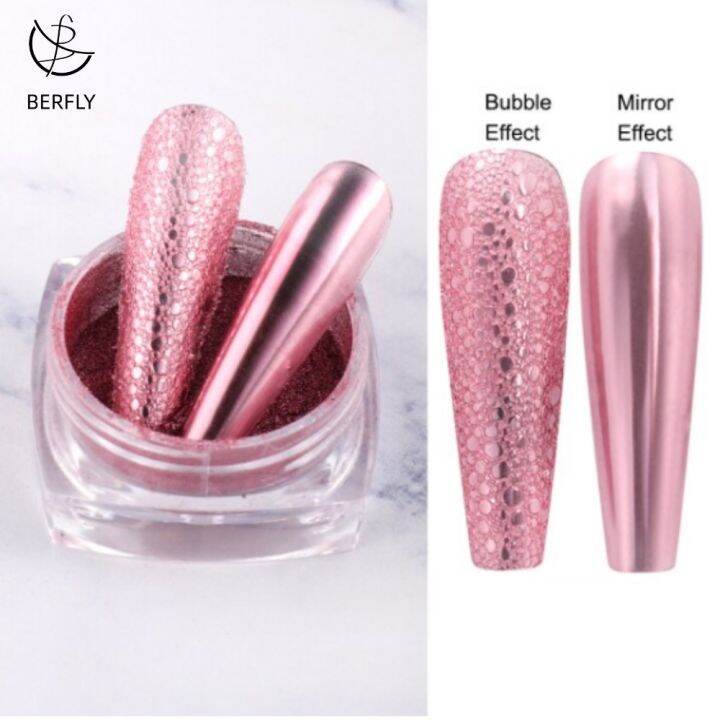 Nail Glitter Powder Magic Mirror Effect Chrome Pigment Dust Shining ...