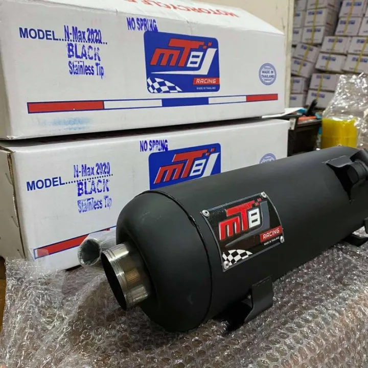 MT8 Pipe NMAX V2 2020 - 2021 | Stainless tip Black Tip | Lazada PH