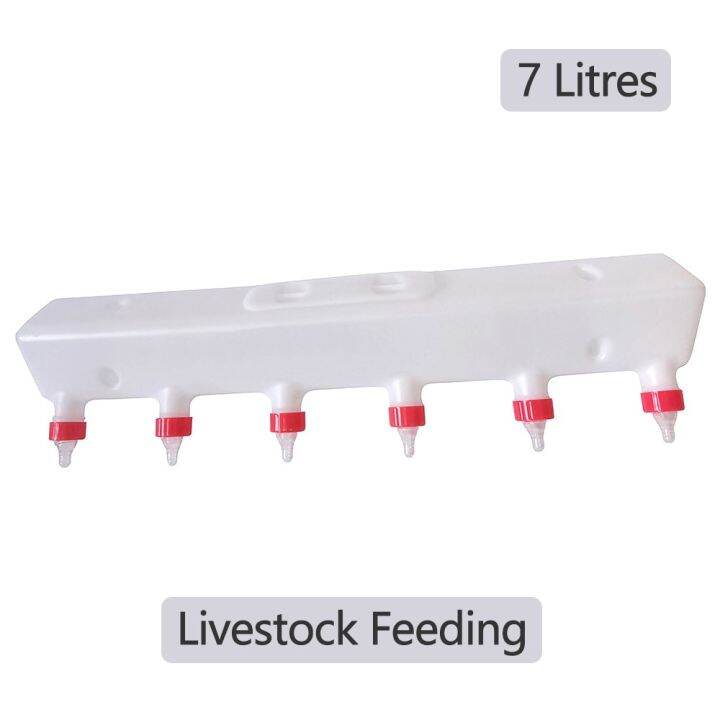 7 Litre Piglet Lamb Goat Milk Feeder 6 Silicon Nipples Lamb Feeder ...