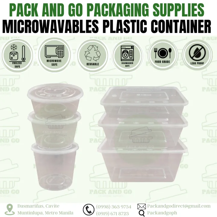 Microwavable Food Container (Ibox or Clearplas) (10pcs) | Lazada PH