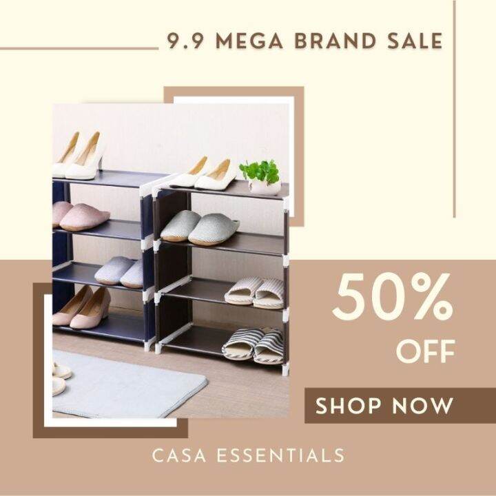 3-4 Layer shoe rack/ Tier Colored stainless steel Stackable Shoes ...