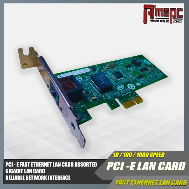 PCI - E FAST ETHERNET LAN CARD ASSORTED GIGABIT LAN CABRD RELIABLE ...