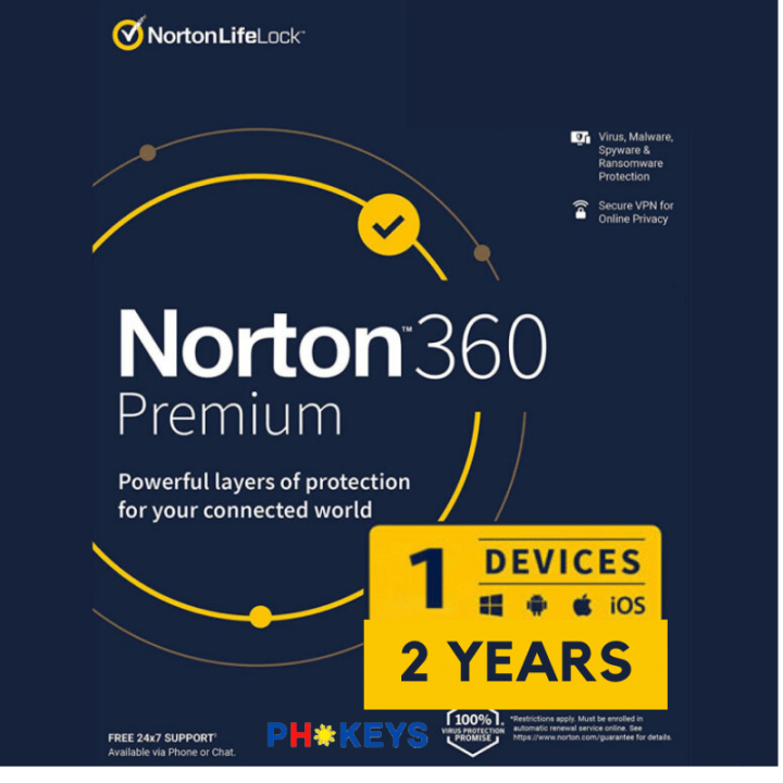 Norton 360 Premium | 1 Device 2 Years - Global License Key | Lazada PH