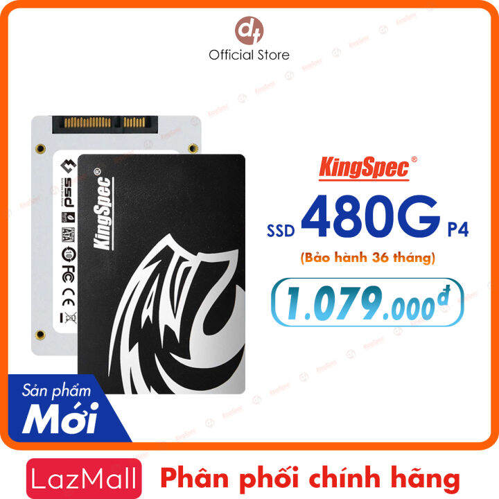 Ổ cứng SSD 480GB KingSpec cho PC Laptop , SATA 2.5 | P4 480 - Hàng ...
