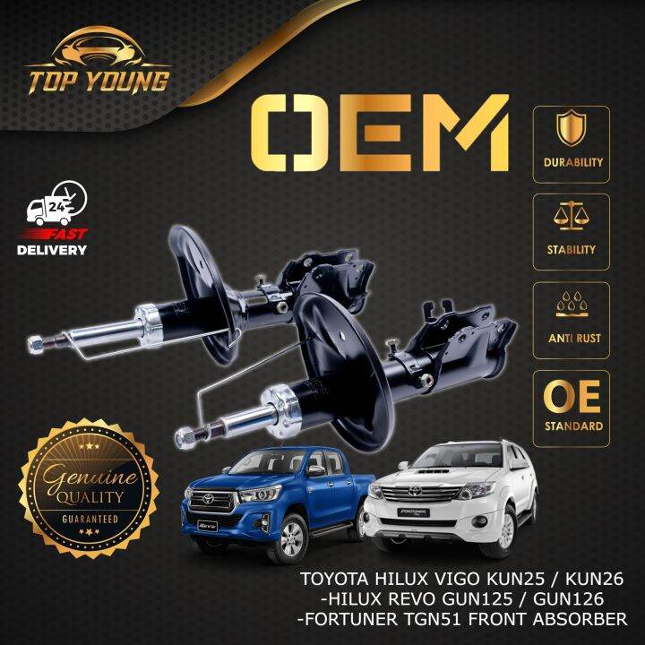 ABSORBER TOYOTA HILUX KUN25 / KUN26 FORTUNER TGN51 FRONT (DEPAN ...