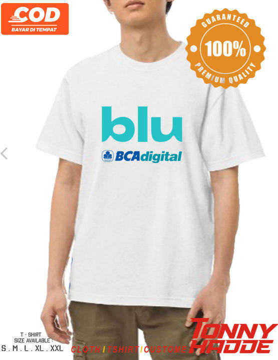 Kaos Baju LOGO blu by BCA Digital / Kaos Logo Perusahaan / Kaos BCA ...