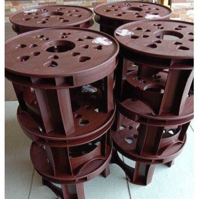 Lapik Tapak Pasu Bunga Stand Pasu/Kaki Pasu Flower Pot Stand/Alas Pasu ...