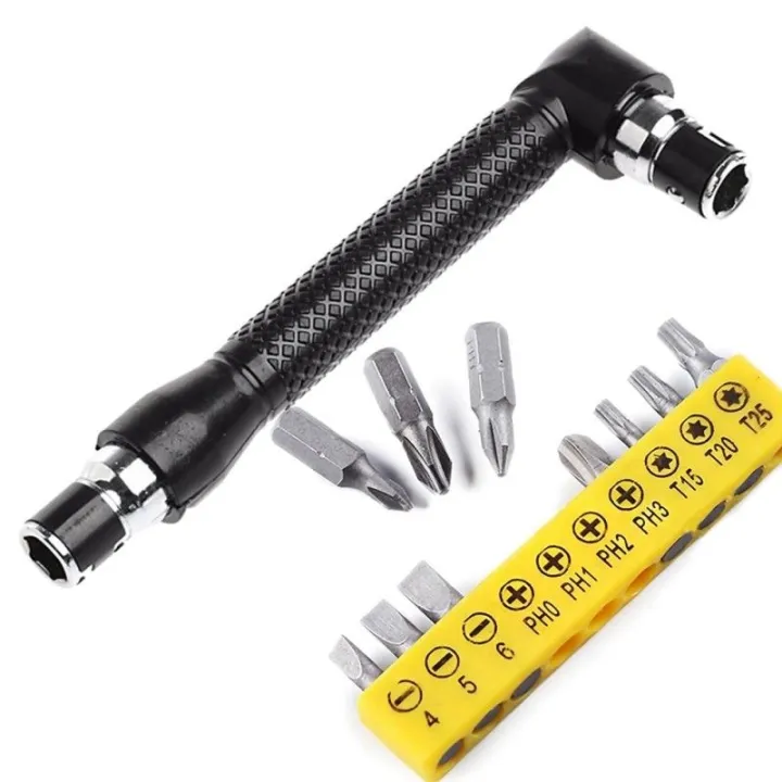 Wrench Hexagon Screwdriver Bit Mechanic Right Angle Metalworking Set 11 ...